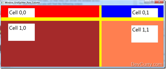 Using GridSplitter in Windows Presentation Foundation (WPF)